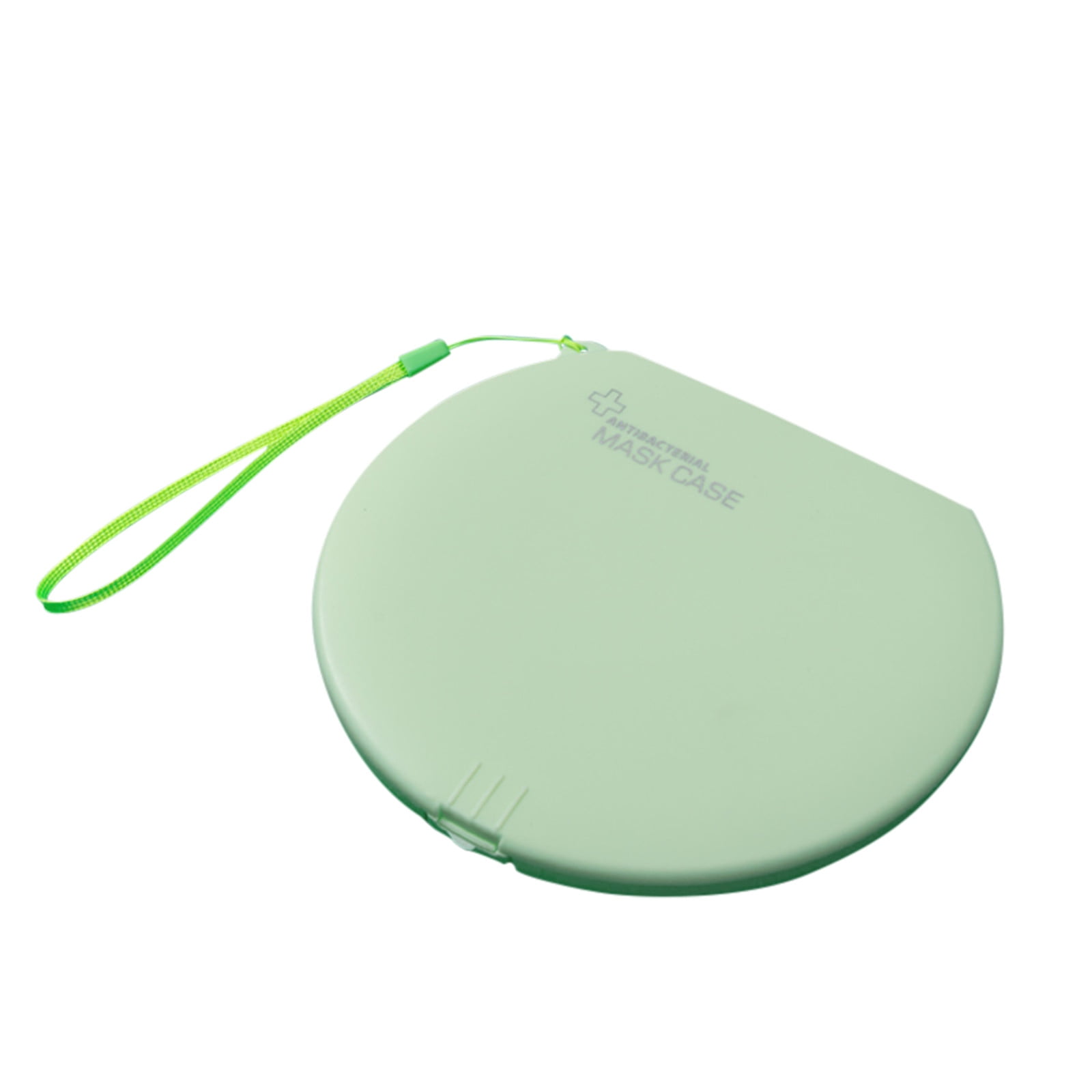 VerPetridure with Rope Fan-Shaped Mask Storage Box Green Portable Face ...
