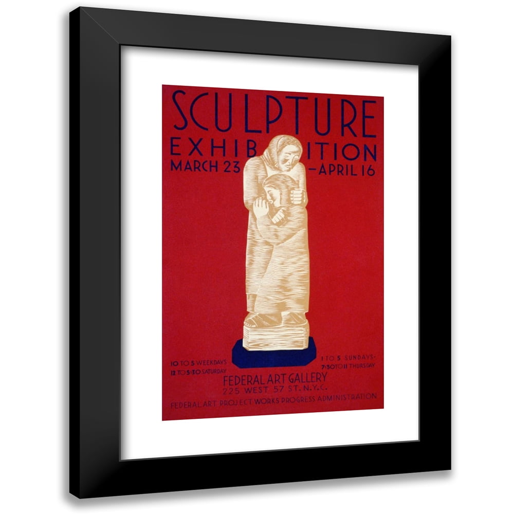 Vera Bock 13x18 Black Modern Framed Museum Art Print Titled - Sculpture ...