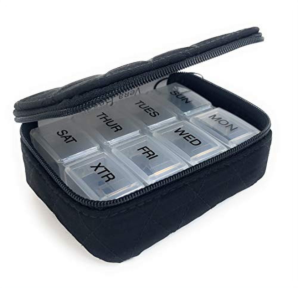 Vera Bradley Travel Pill Case Classic Black - Walmart.com