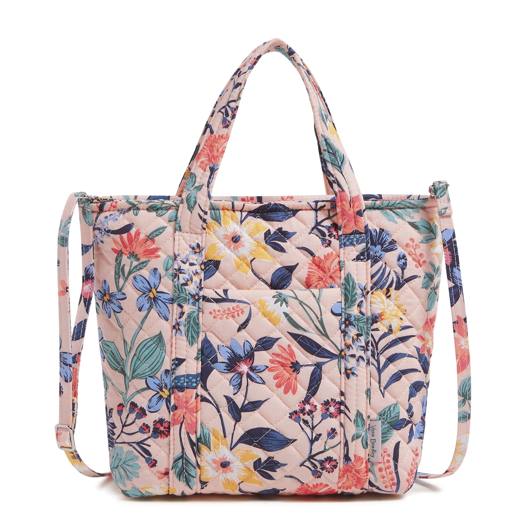 Vera Bradley Women's Cotton Mini Vera Tote Bag Paradise Coral - Walmart.com