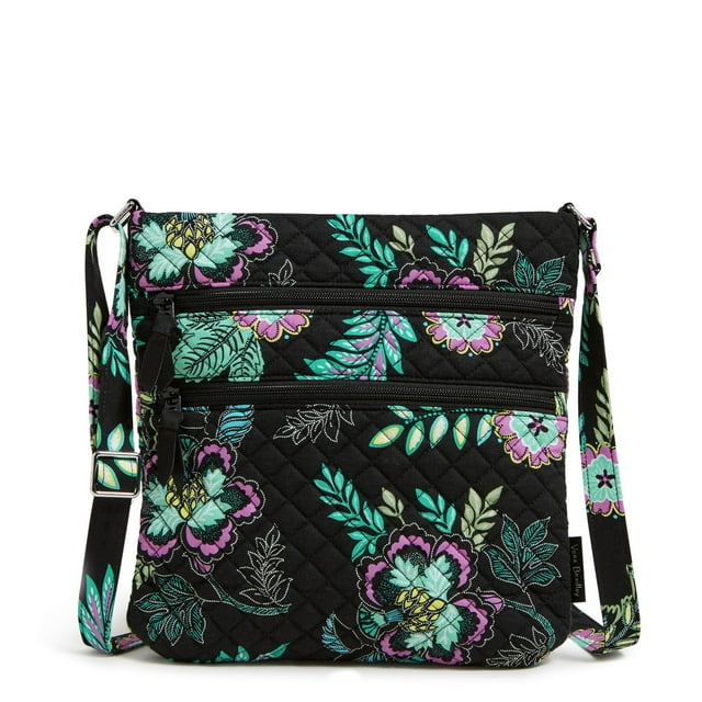 Vera Bradley Women's Cotton Triple Zip Hipster Crossbody Bag Island ...