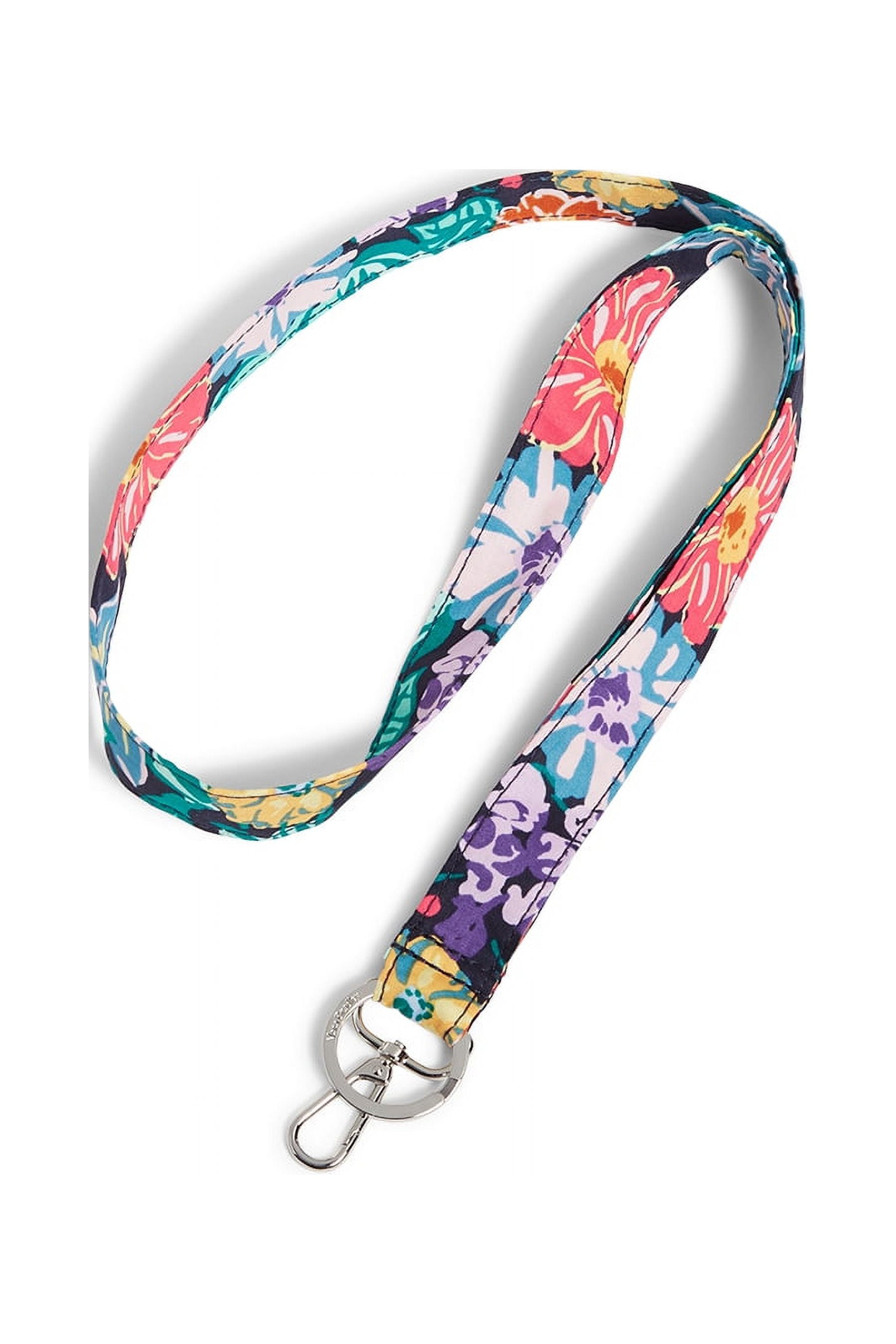 Vera Bradley Women's Cotton Wide Lanyard Happy Blooms - Walmart.com