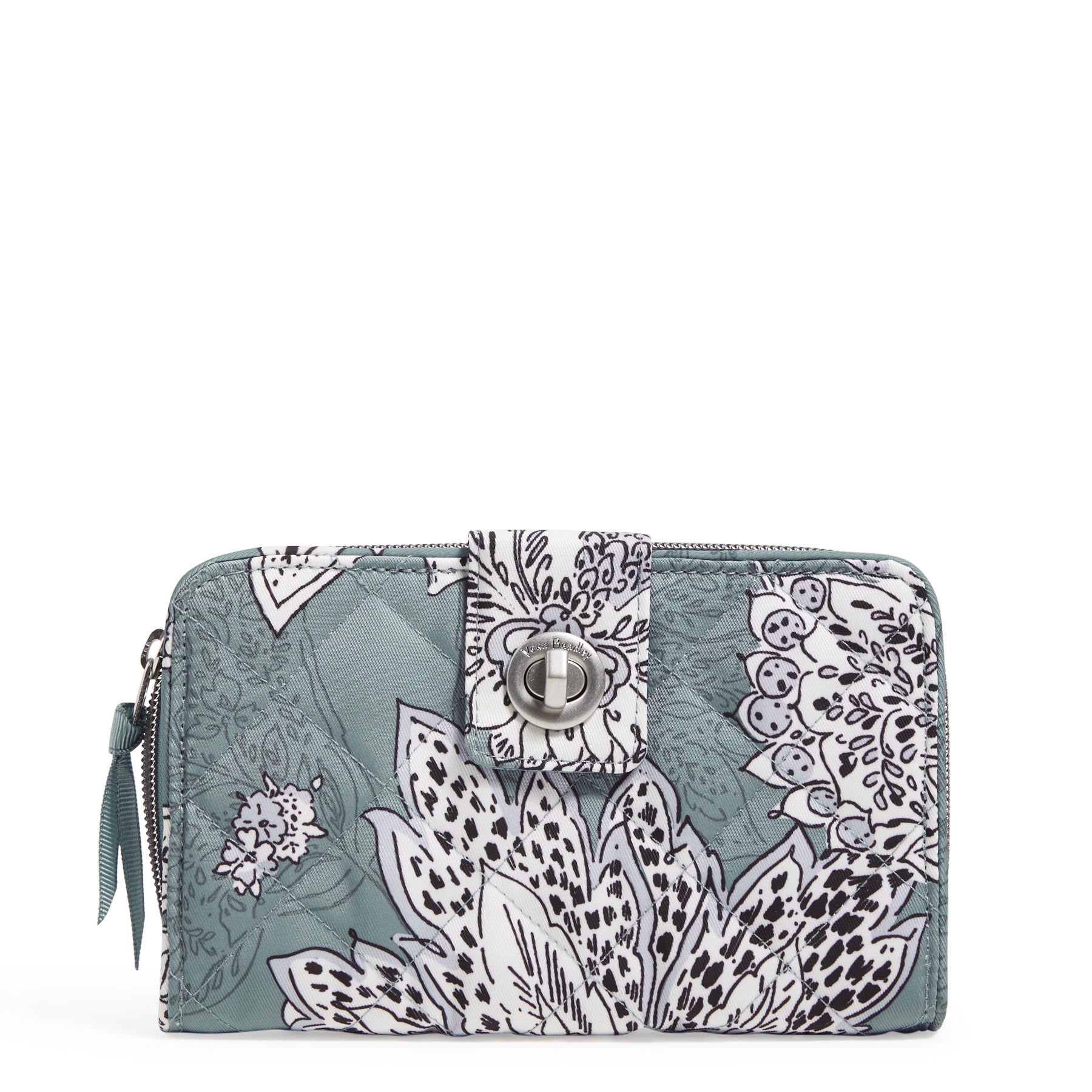 Vera Bradley Women's Performance Twill RFID Turnlock Wallet Tiger Lily ...