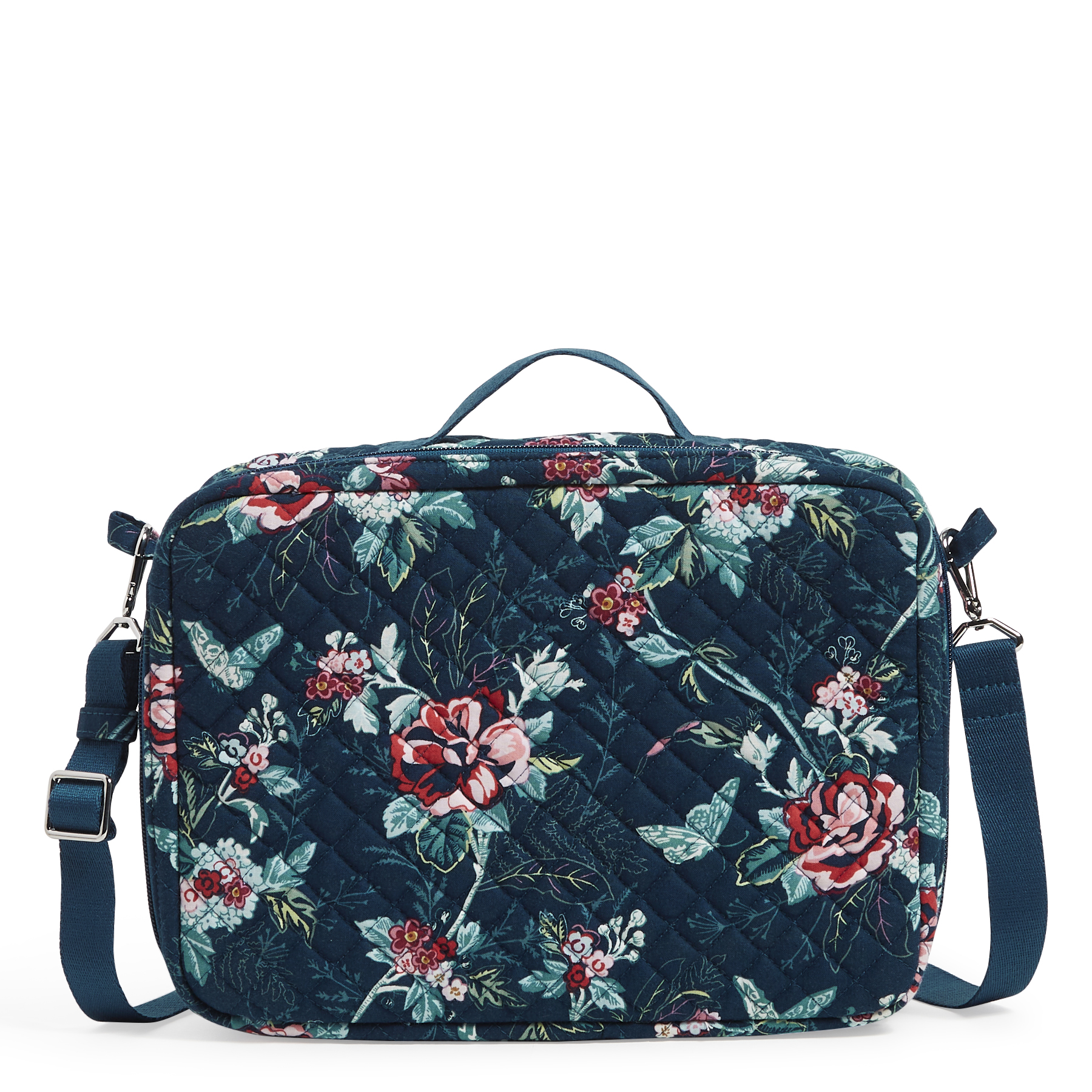 Vera Bradley Women's Recycled Cotton Grand Vanity Case Rose Toile ...