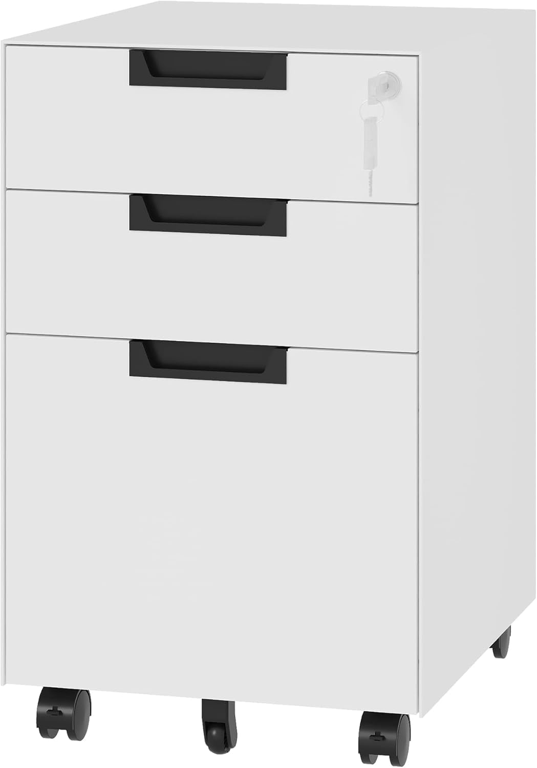 Verabella 3 Drawer Vertical File Cabinets, Mobile Filling Cabinet with ...