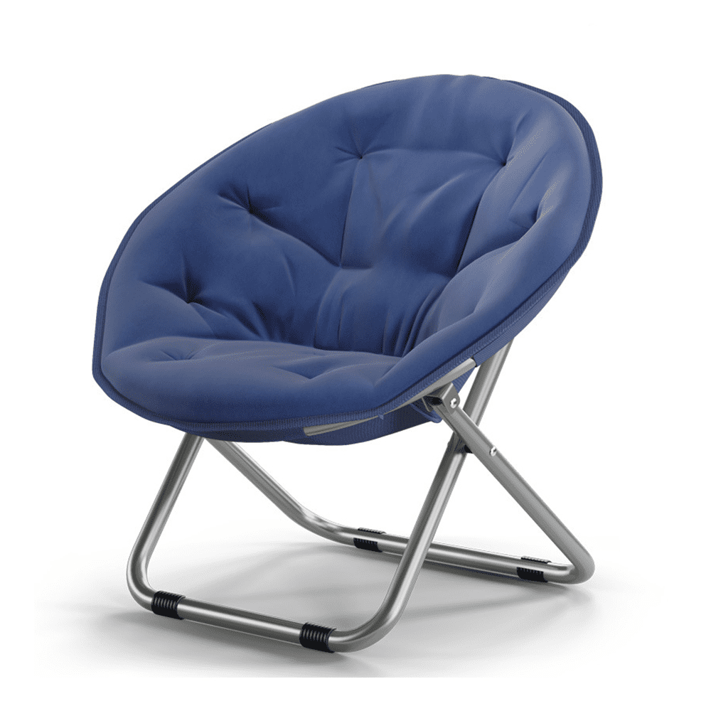 Verabella 31.5in Oversized Folding Saucer Chairs Foldable Comfy Padded ...