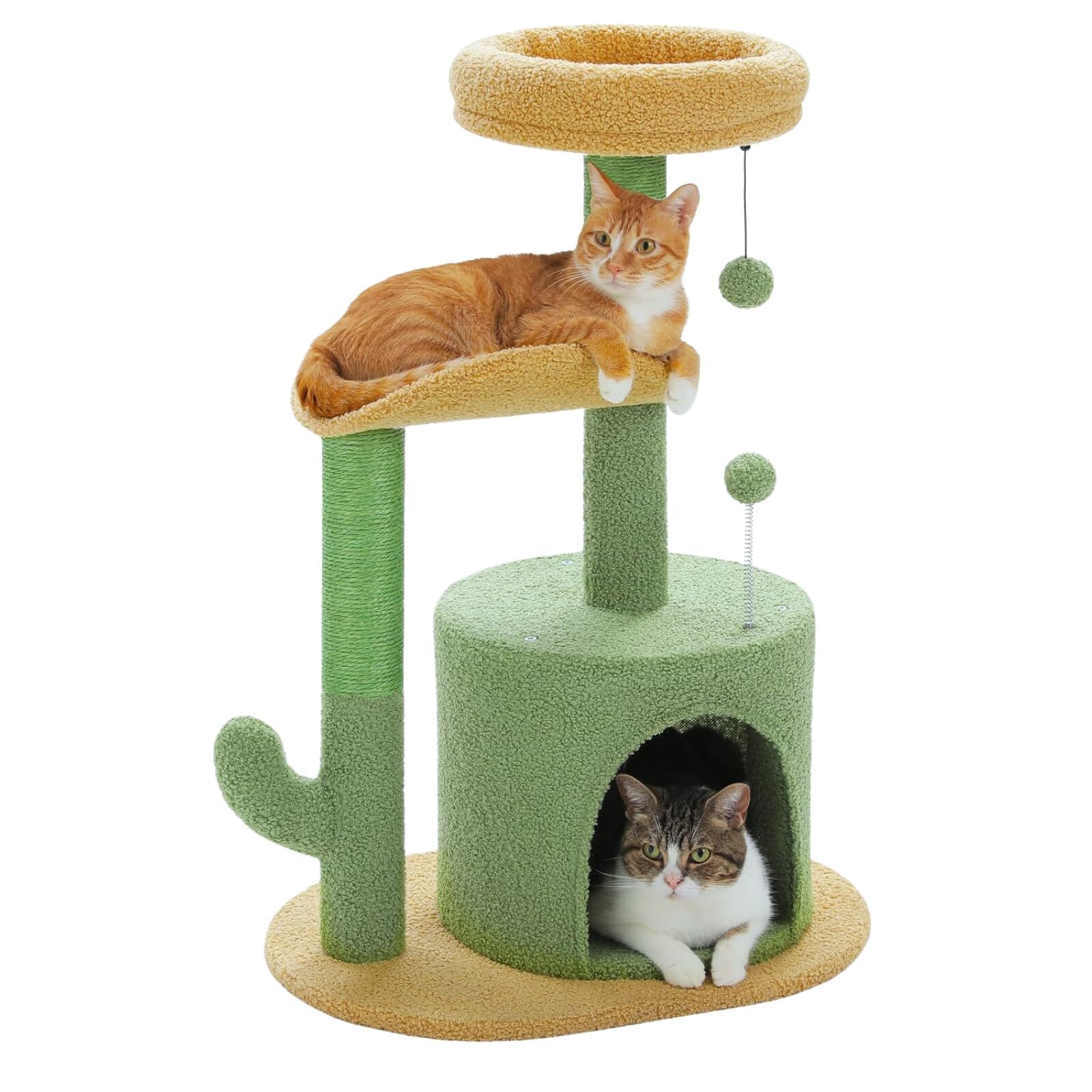 Verabella 31 inch Cat Tree Tower with Scratching Posts for Indoor Cats ...