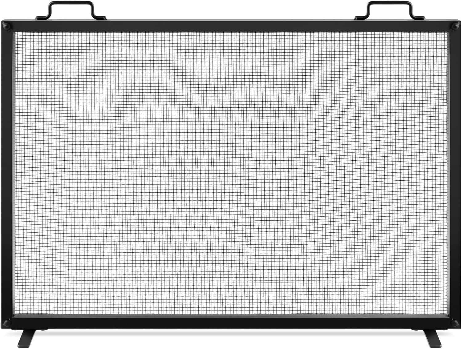Verabella 38x27in Single Panel Fireplace Screen Handcrafted Steel Mesh ...