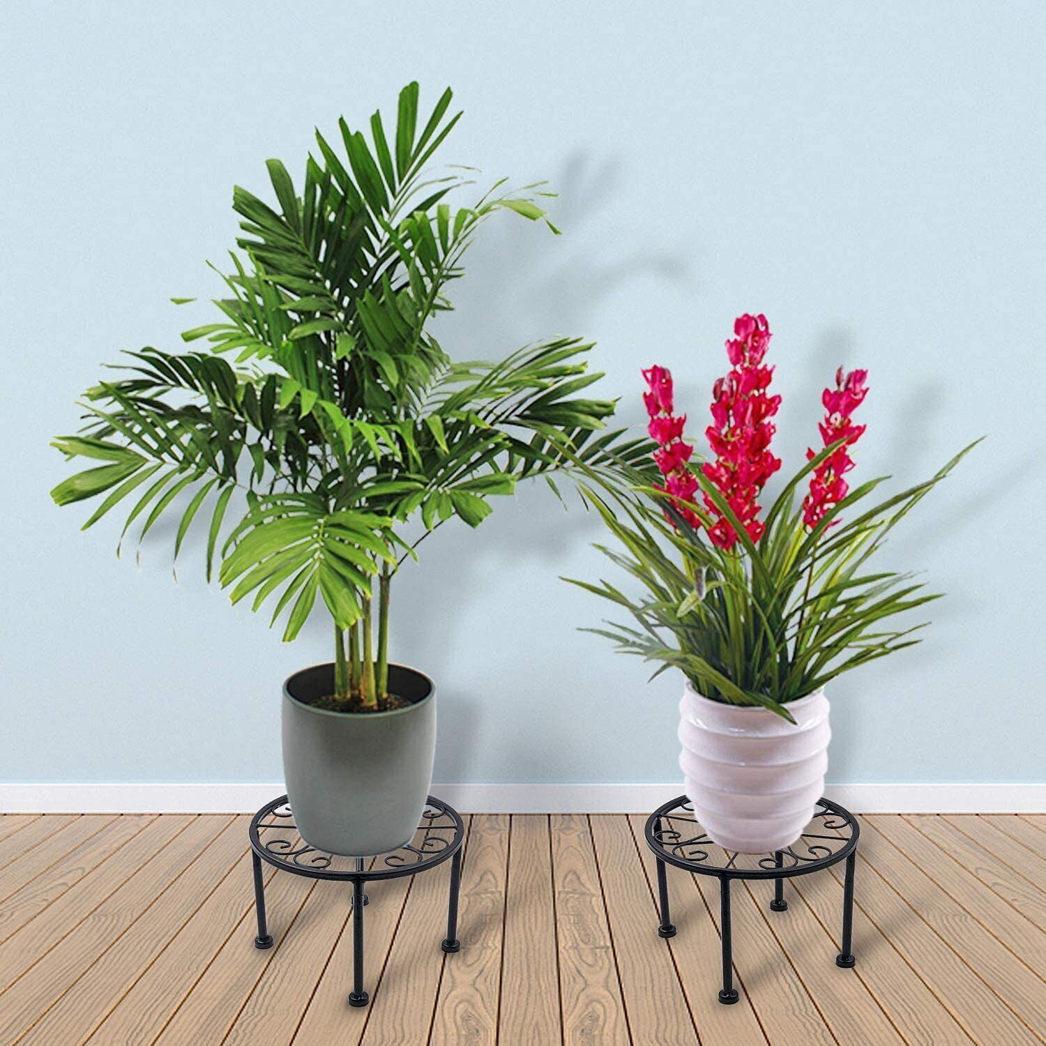 Verabella,9.45" Metal Plant Stands for Indoor and Outdoor, Planters ...