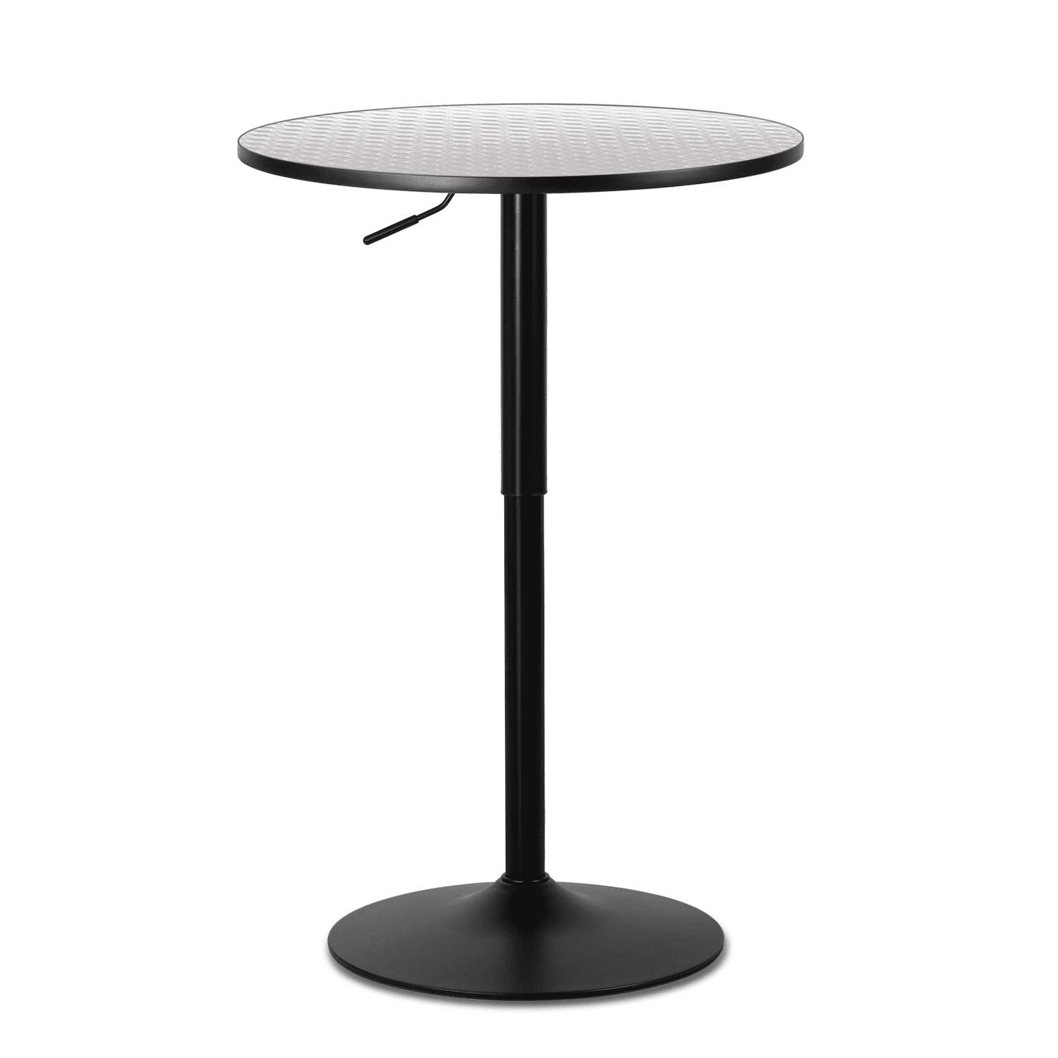 Verabella Bistro Pub Bar [Adjustable Height] Round Table w/Wooden ...