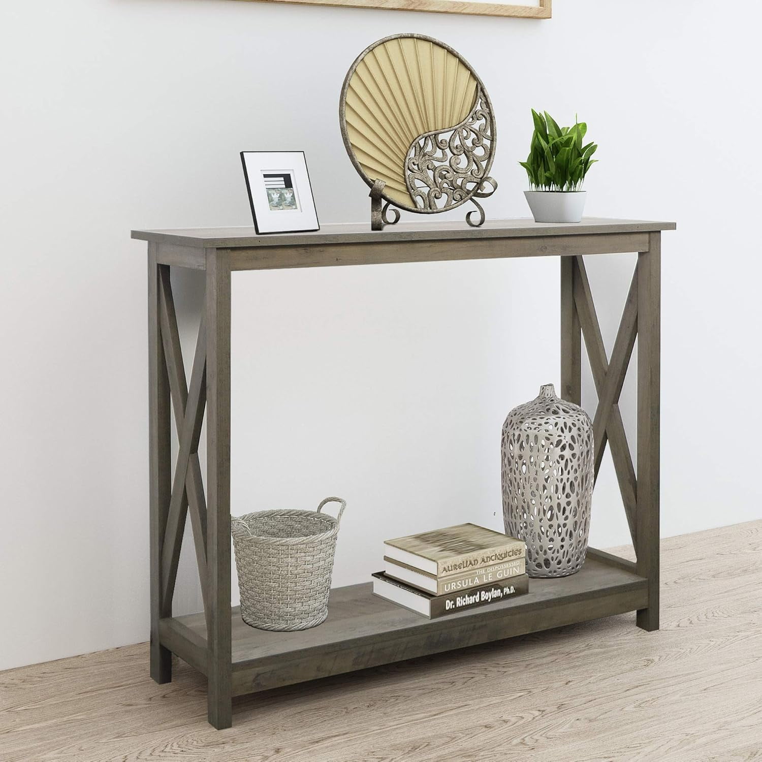 Verabella Console Table Entryway Table Sofa Table, Modern Farmhouse Wood Console Table with 2 ...