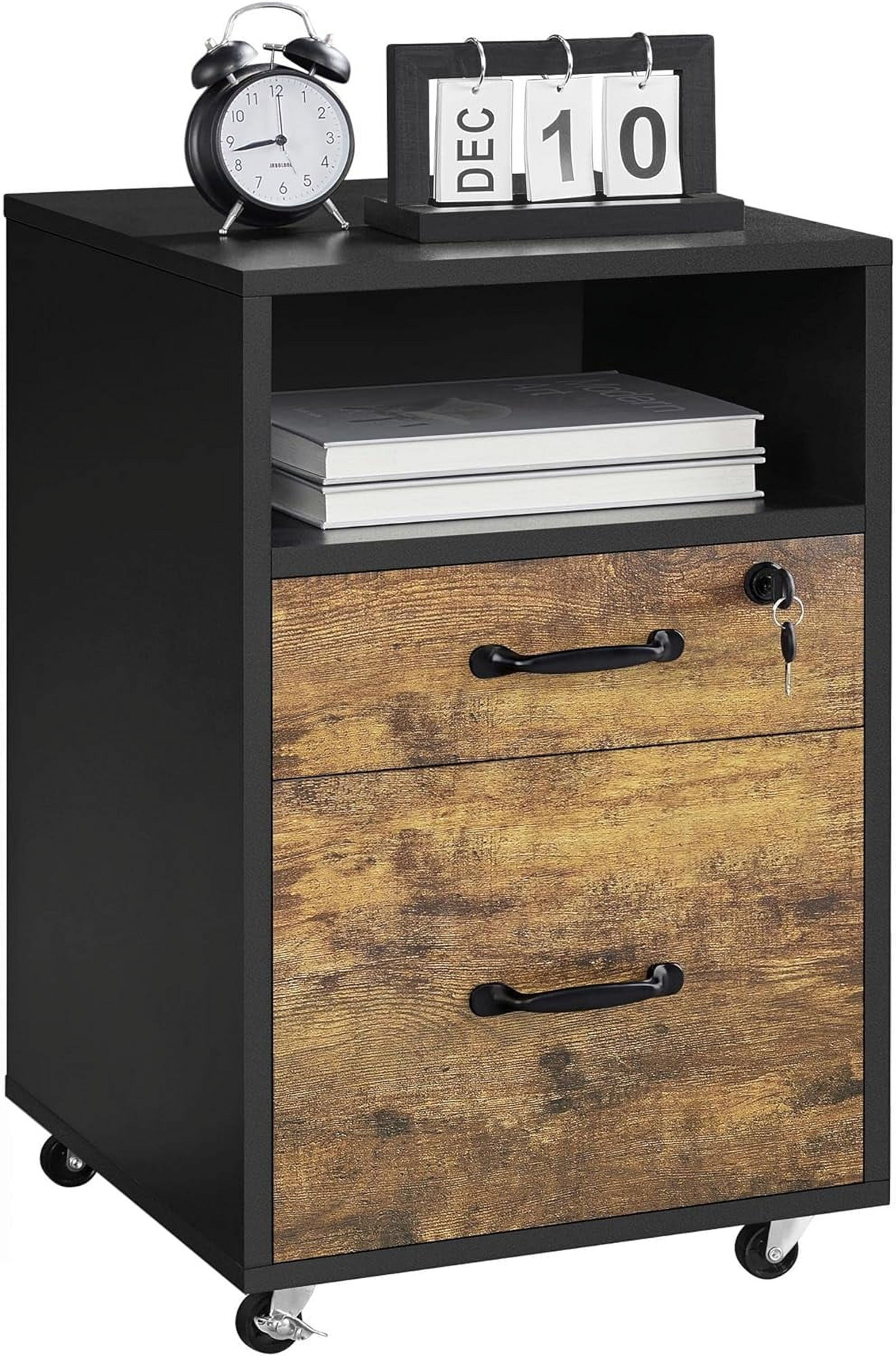 Verabella File Cabinet Vertical File Cabinets Mobile Letter Size File ...