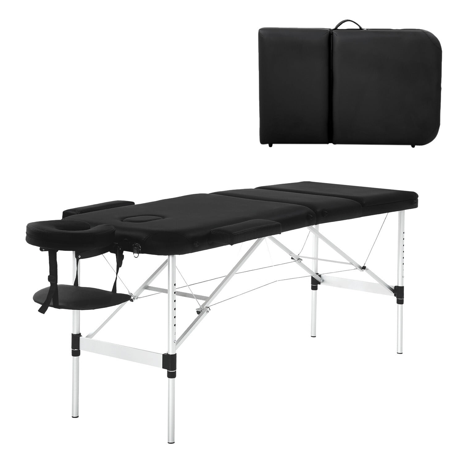 Verabella Massage Tables Portable Massage Bed Aluminium Height Adjustable Facial Salon Tattoo ...