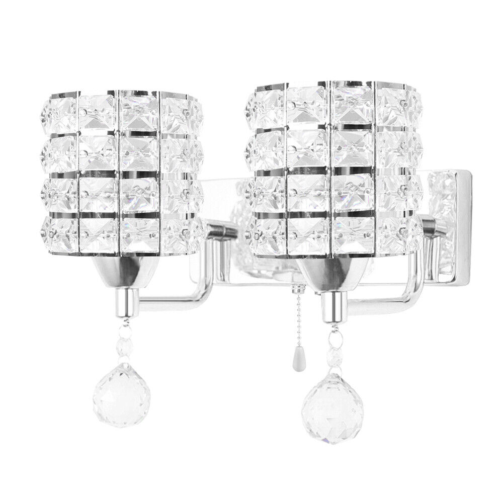 Verabella Modern Luxury Crystal Wall Light Sconce Lamb Lighting Fixture ...