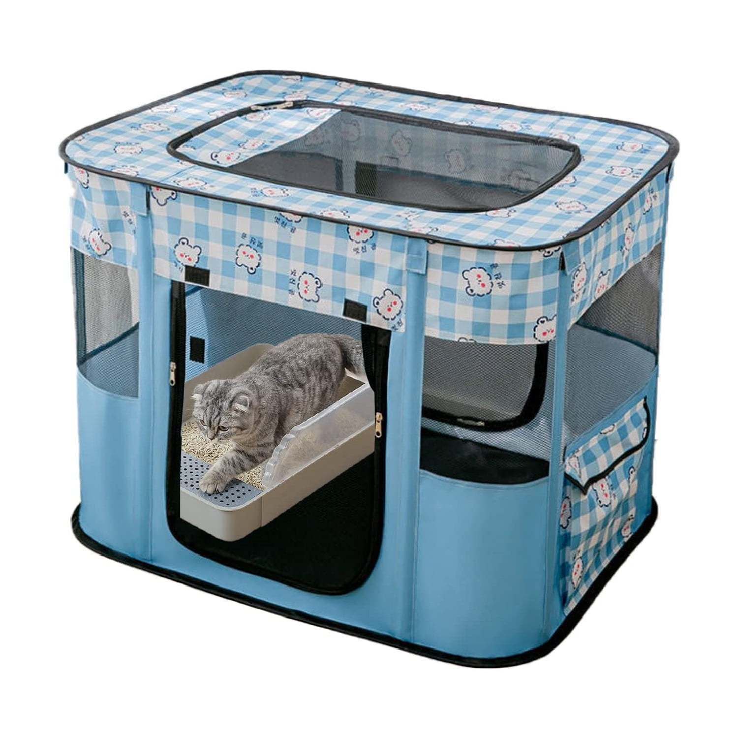 Verabella Portable Dog Playpen Pop up Pet Cat Tent Playground Folding ...