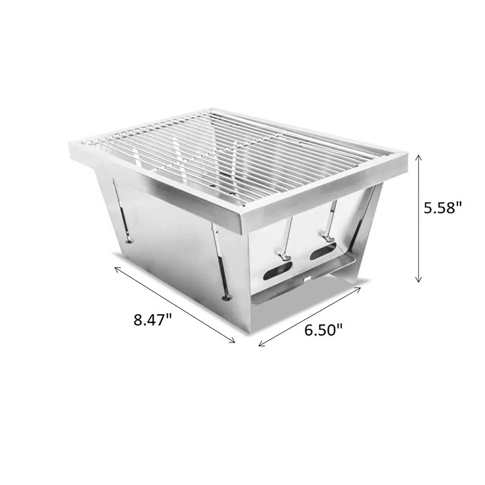 Verabella Portable Foldable Barbecue BBQ Grill Charcoal Stove Outdoor ...