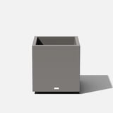 Veradek Outdoor Square Porch Cube Medium 22" Plastic Planter - Gray ...