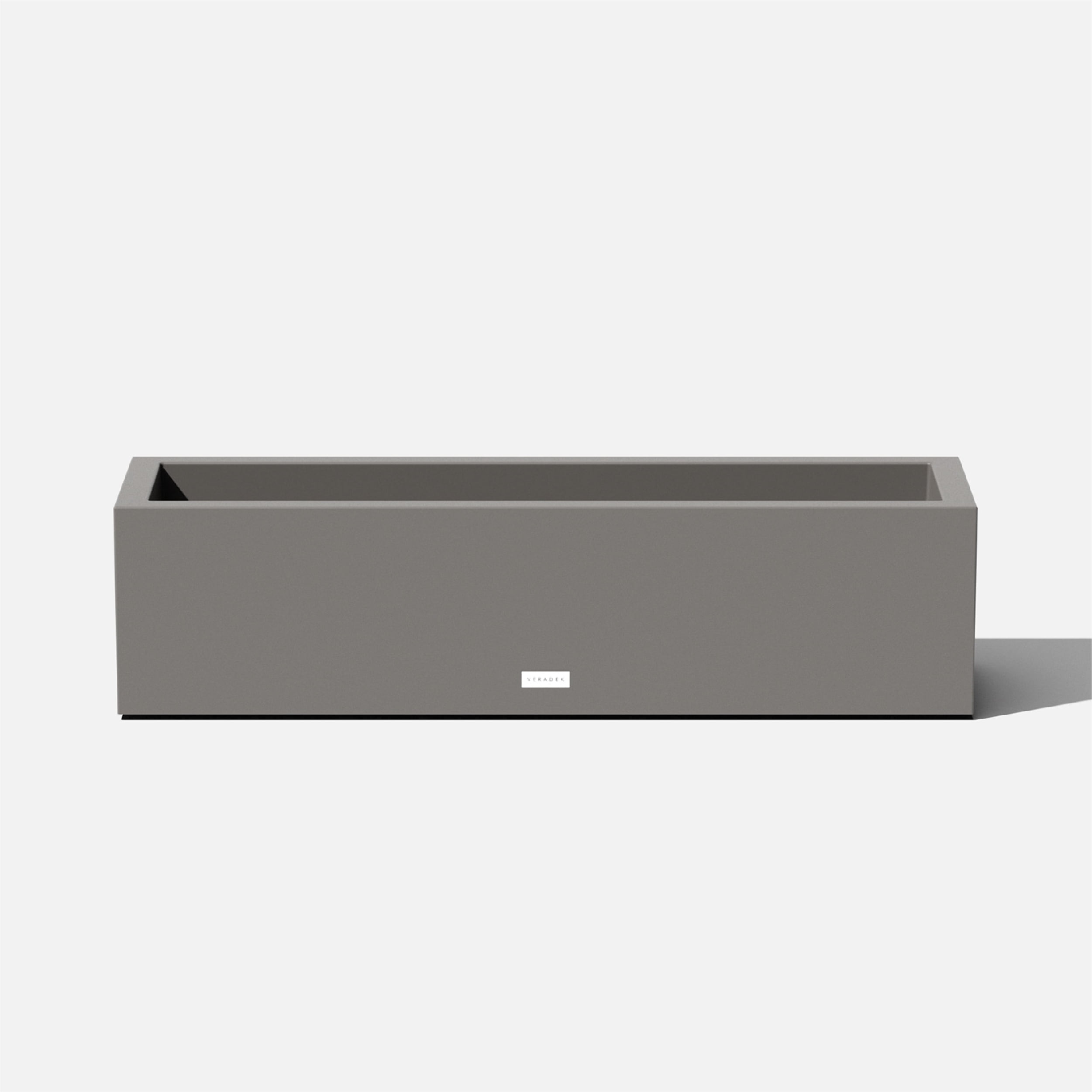 Veradek Block Series Trough 36" Plastic Planter - Gray - Walmart.com
