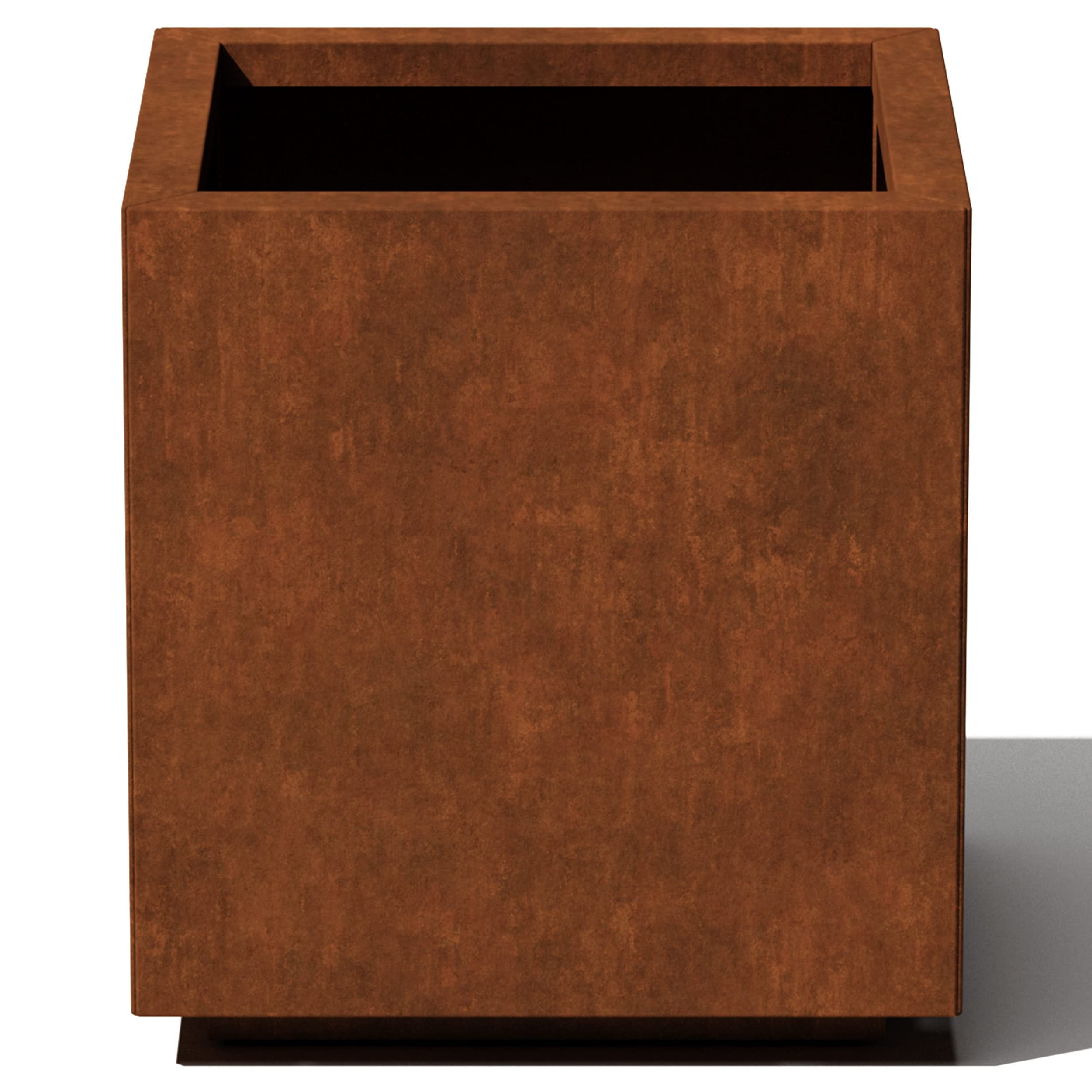 Veradek Corten Steel Series Cube Planter - Square Metal Planter for ...