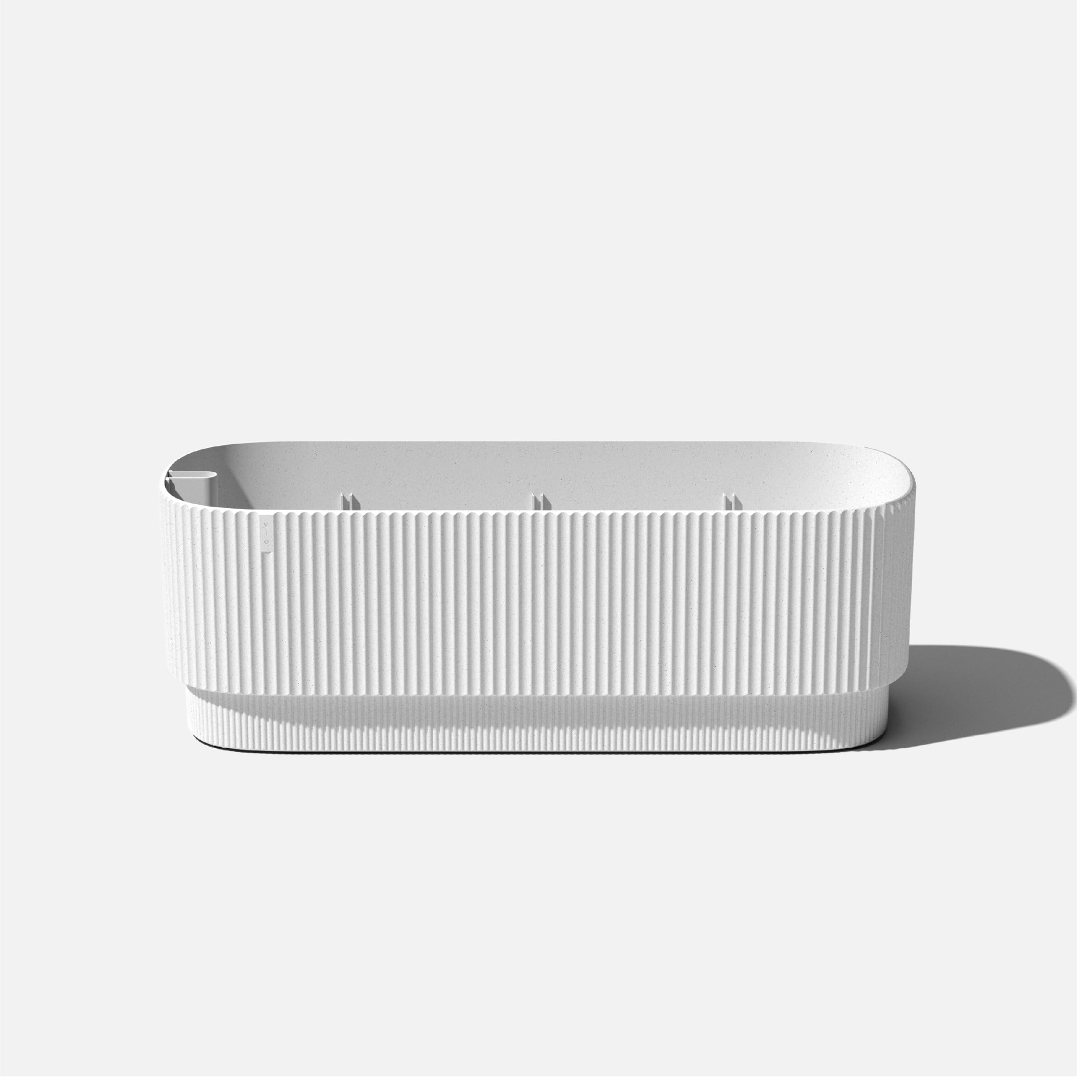 Veradek Demi Series White Garden Bed 42" Self-Watering Planter ...