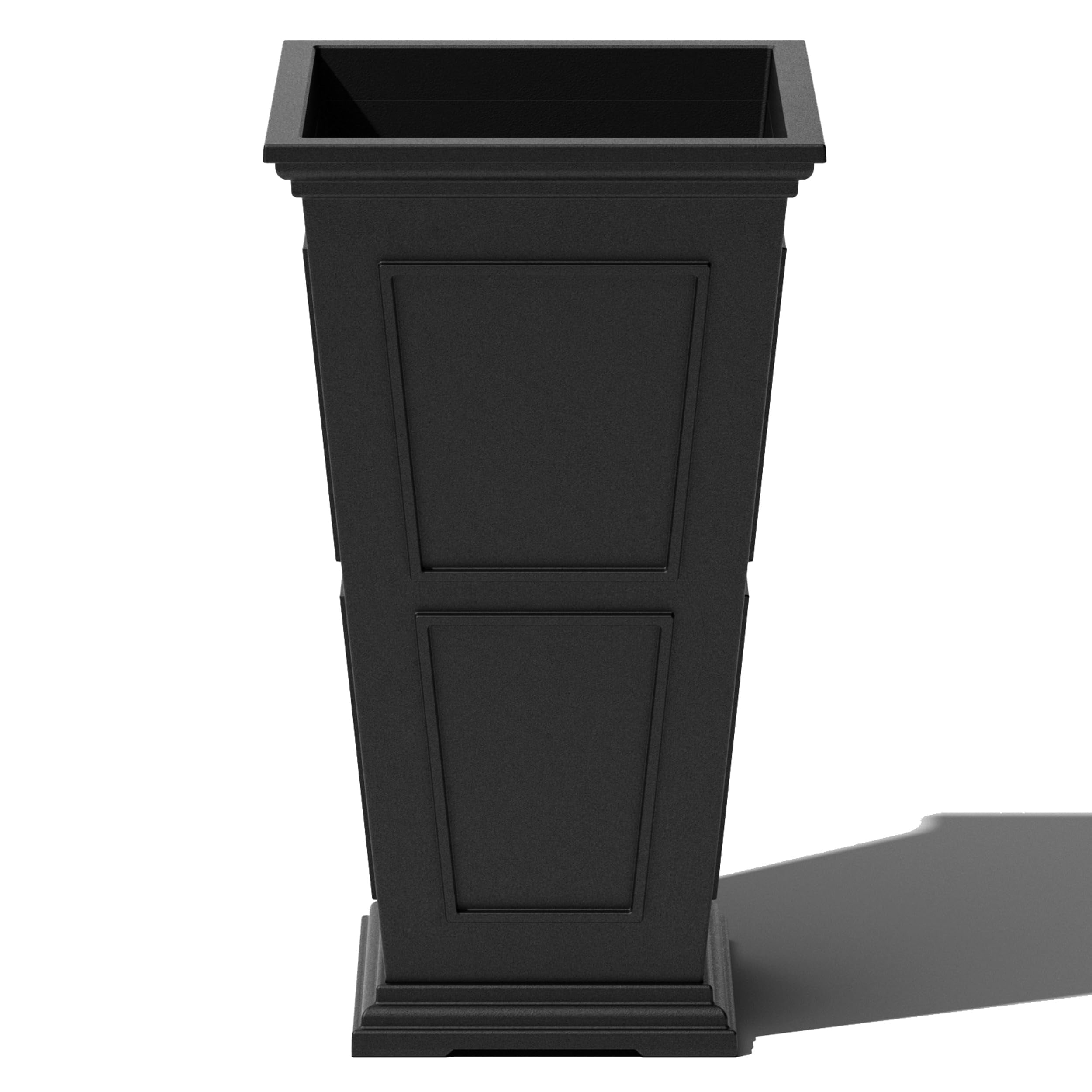 Veradek Fairmont Tall Plastic Planter - Large Outdoor Planter for Front ...