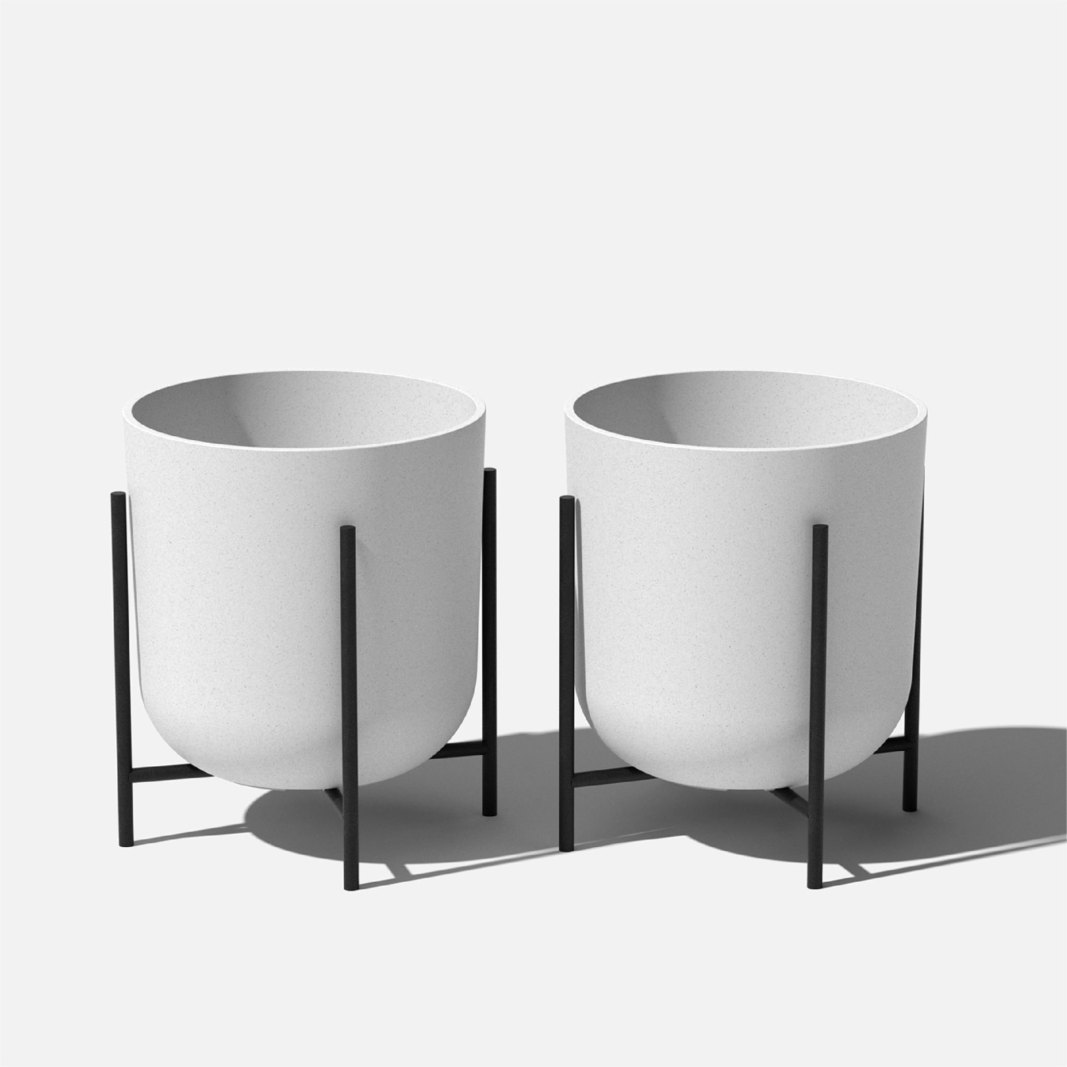 Veradek Mason Series Raised Kona 15" Plastic-Stone Planter with Stand ...