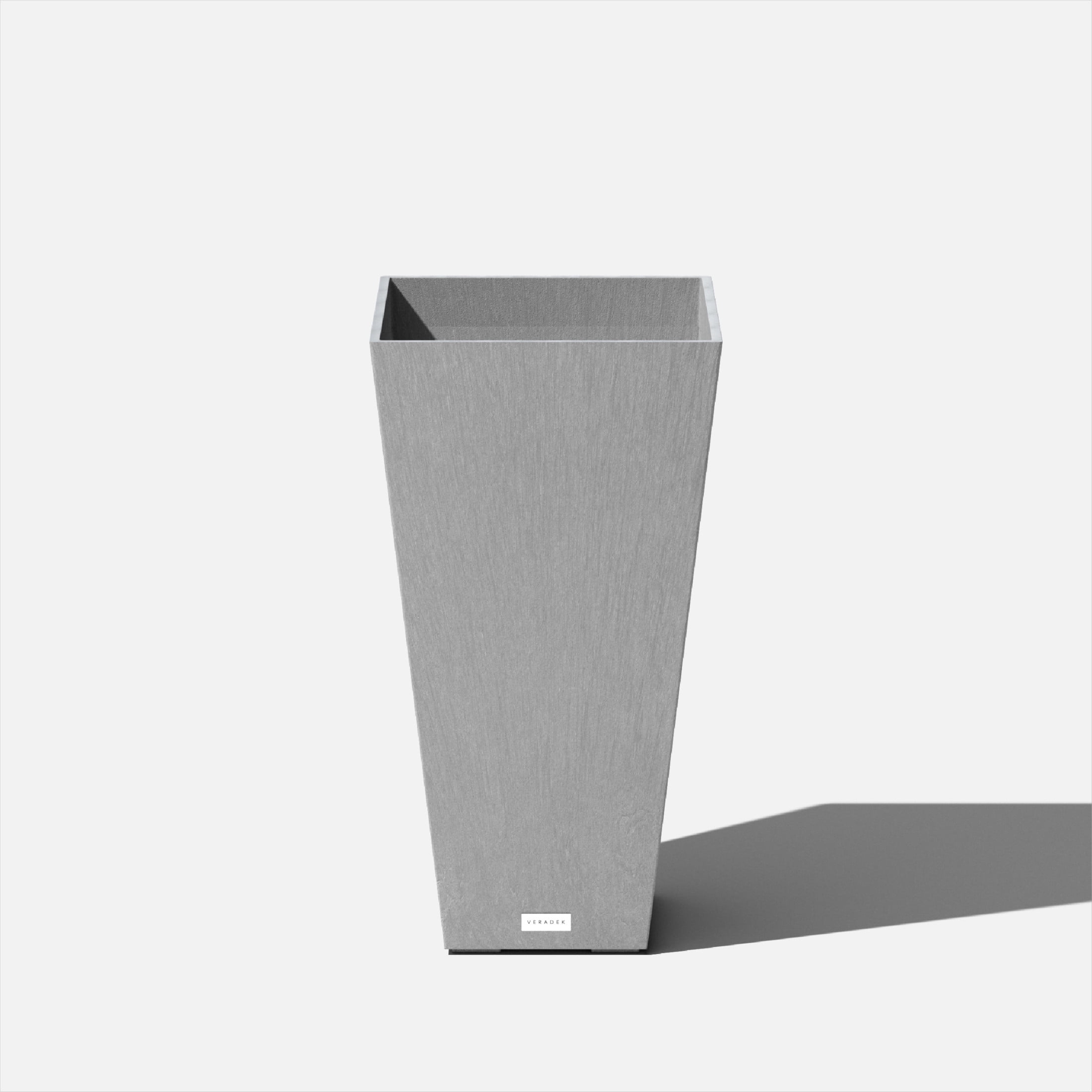 Veradek Pure Series Midland 26" Plastic Planter - Gray - Walmart.com