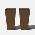 Veradek Pure Series Midland 30" Plastic Planter 2-Pack Espresso ...