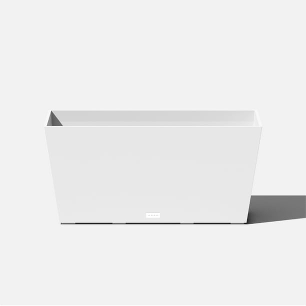 Veradek Pure Series Midori 31" Plastic Planter - White - Walmart ...