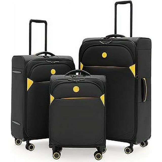 Verage Cambridge Lightweight 3 Piece Luggage Sets Softside Expandable Suitcase with Spinner ...