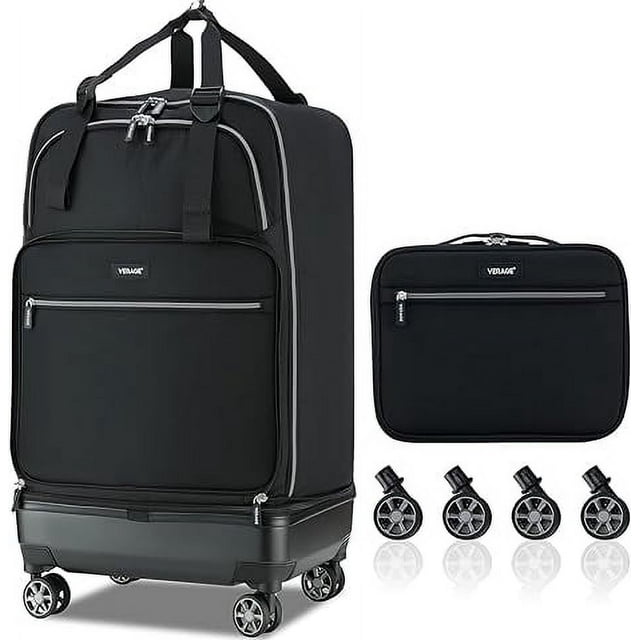 Verage Expandable Foldable Luggage Collapsible Rolling Travel Duffel ...