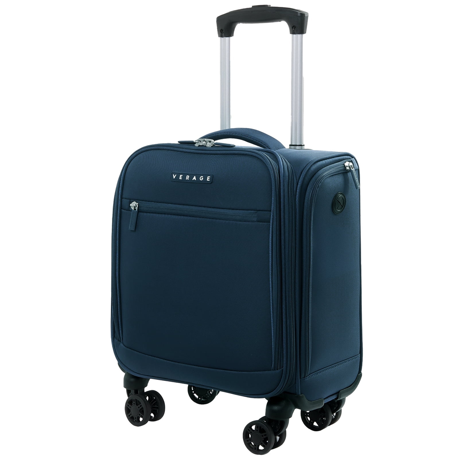 Verage Underseat Carry On Luggage with Wheels, 14.5-Inch Spinner Small Suitcase, Softside ...