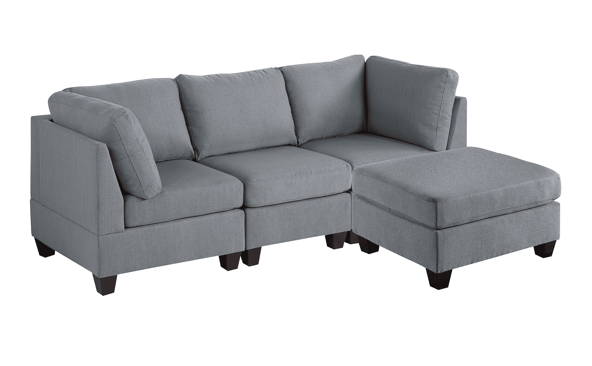 Veranda 4 Pcs Modular Sofa Set - Gray - Walmart.com