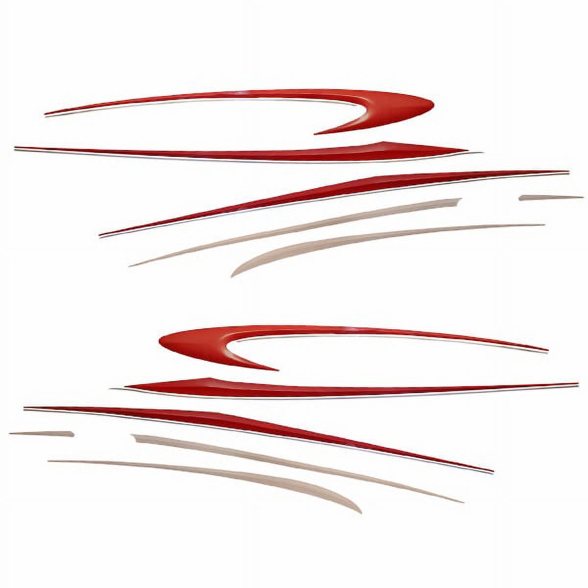 Veranda Pontoon Boat Graphic Decal Stickers XP1203-11 | Red (Set of 10 ...