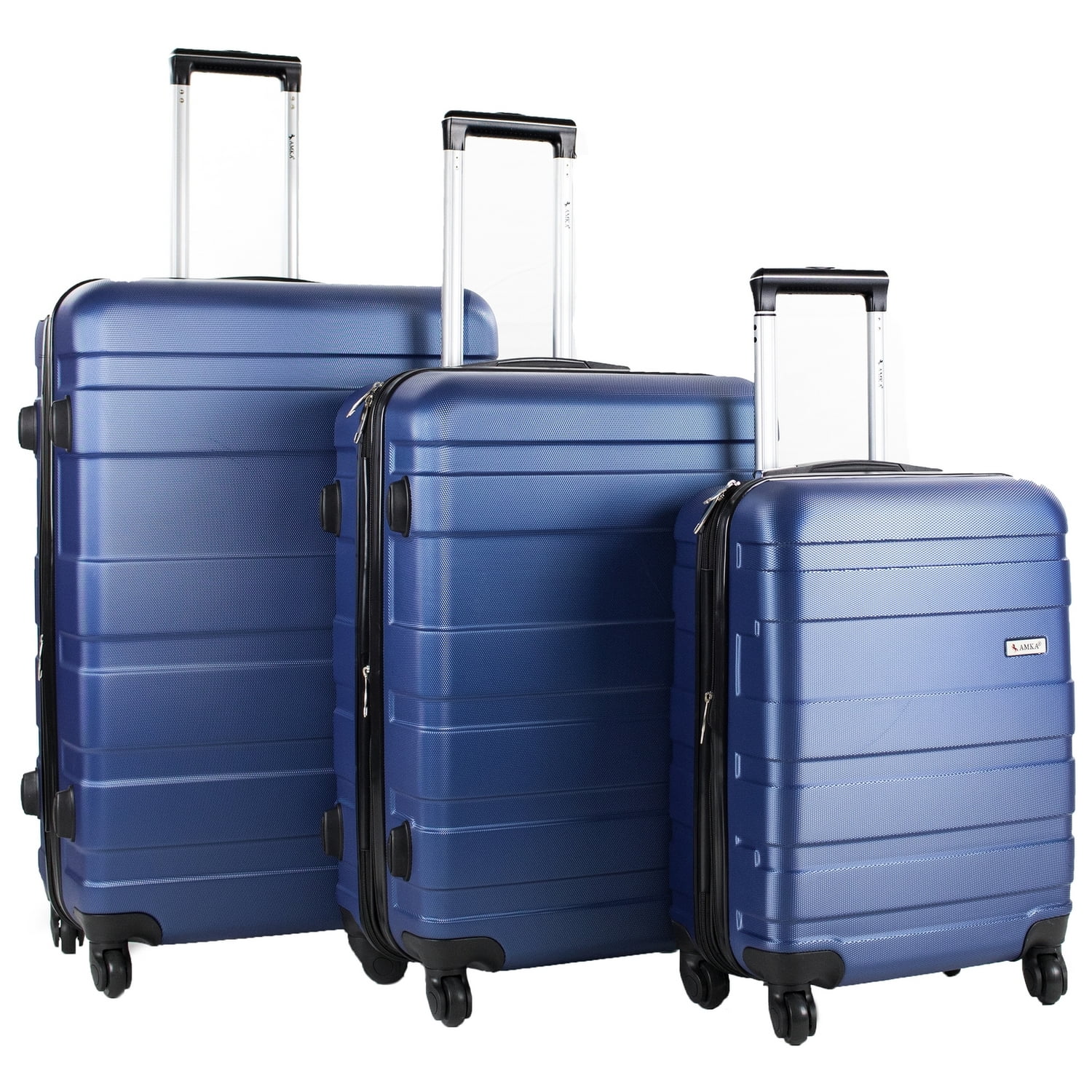 Verano 3-piece Expandable Hardside Spinner Luggage Set Navy - Walmart.com