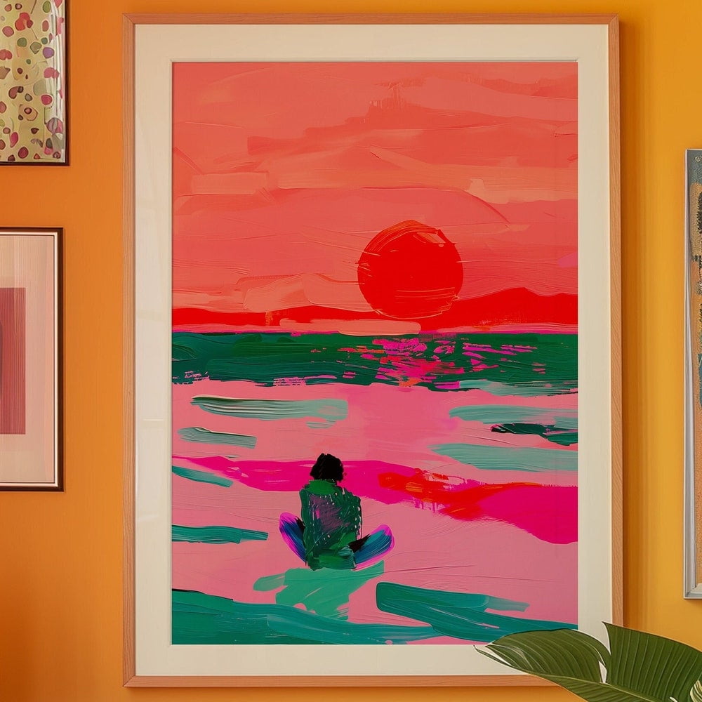 Verano Poster, Maximalist Poster, Red Wall Art, Kitchen Wall Decor ...