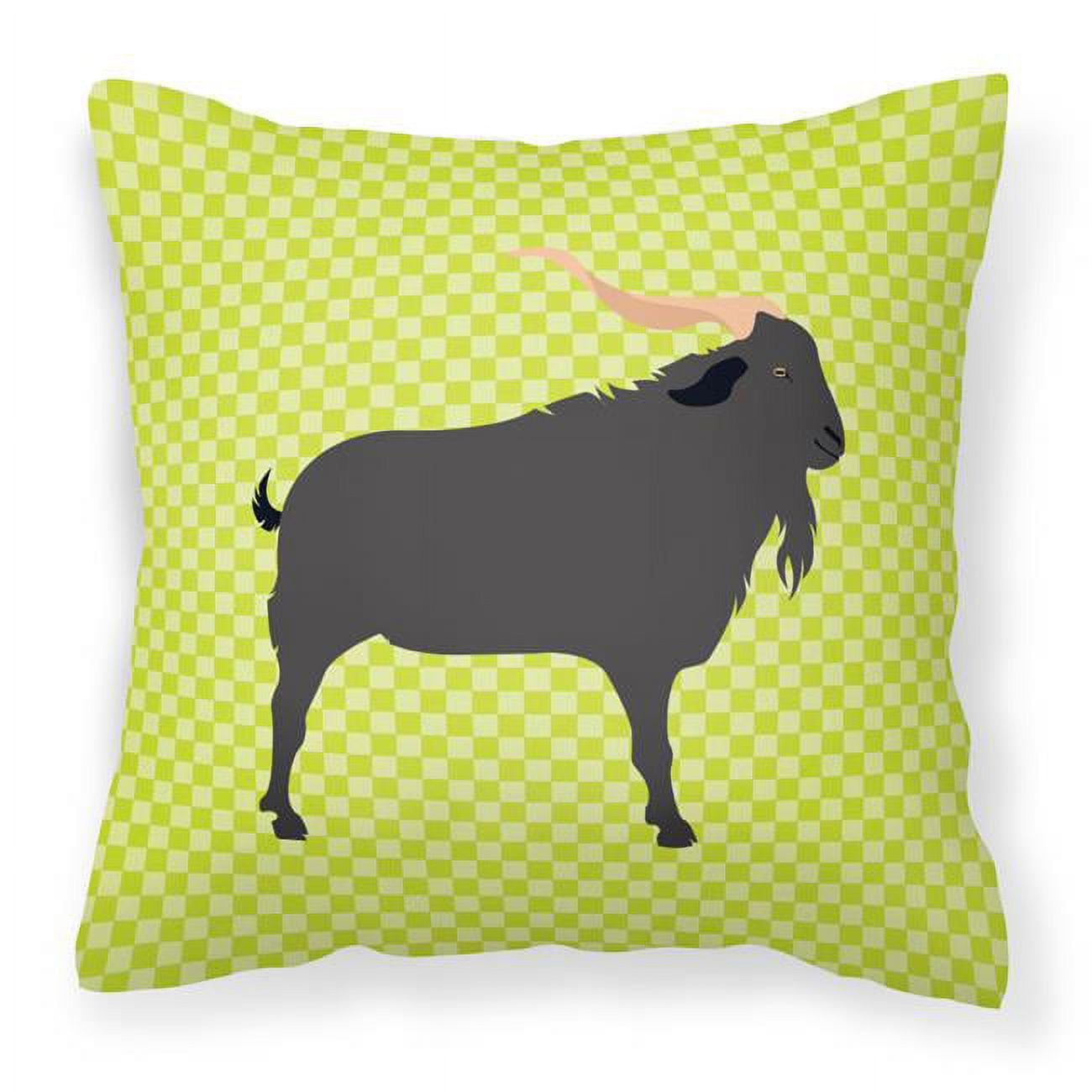 Verata Goat Green Fabric Decorative Pillow - Green - 18 x 18 in ...