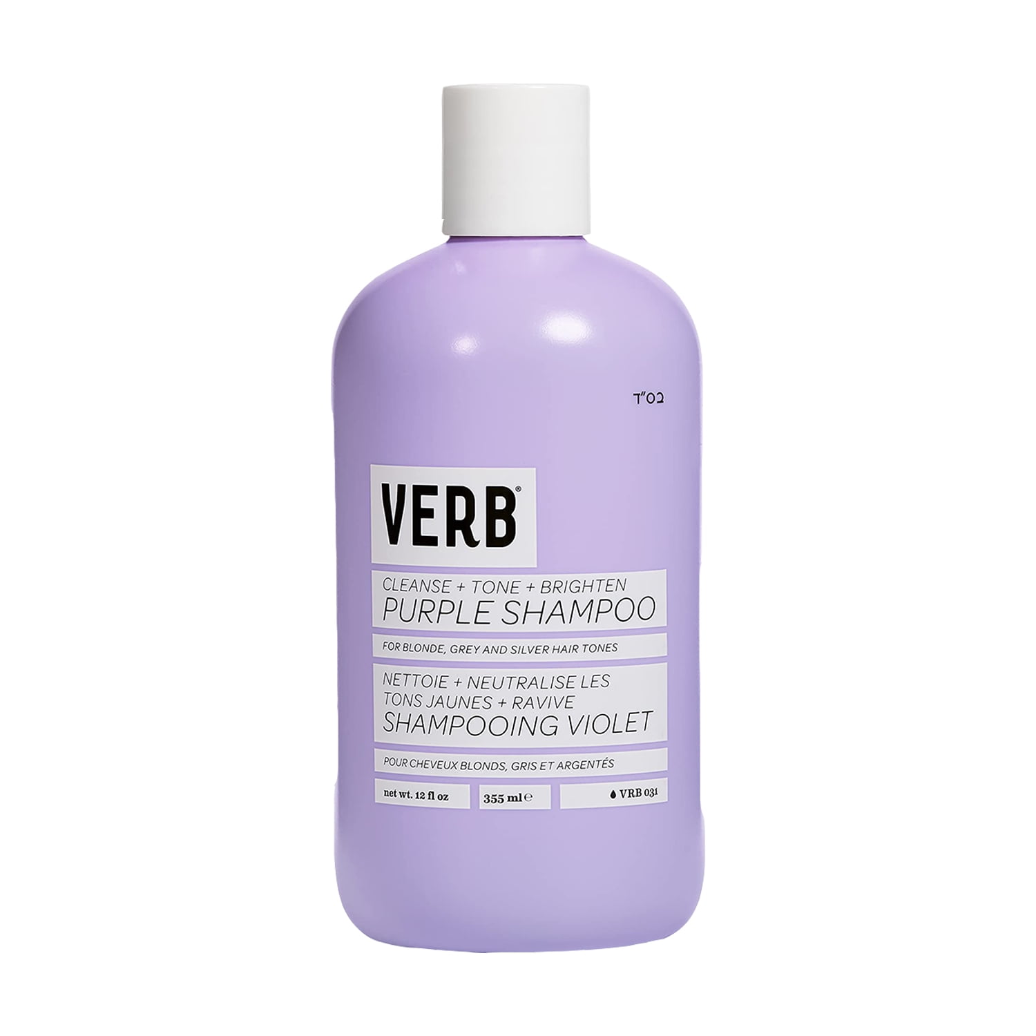 Verb Vegan Toning Purple Shampoo, 12oz - Violet Neutralizer for Blonde ...