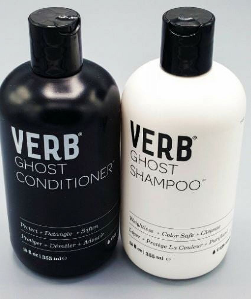 Verb Volume Ghost Shampoo & Conditioner Set, Moringa Oil Infused, 12 oz ...