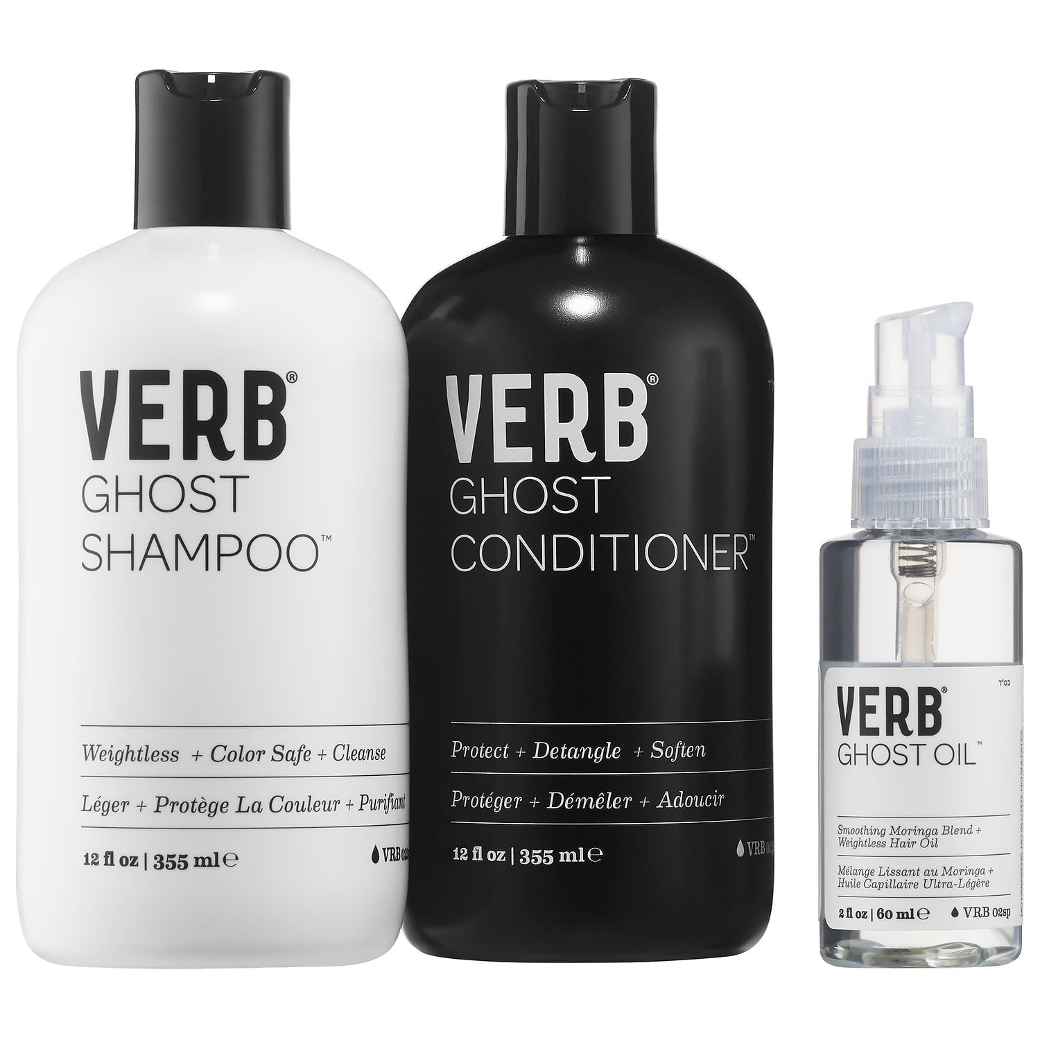 Verb Ghost Trio Kit Shampoo, Conditioner And Oil - Walmart.com