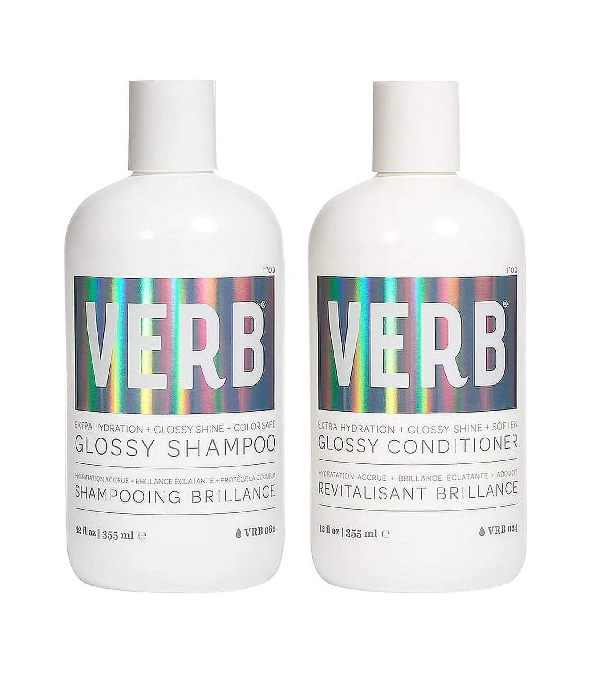 Verb Glossy Shampoo & Conditioner Set, 12 oz each, Glossing Duo ...