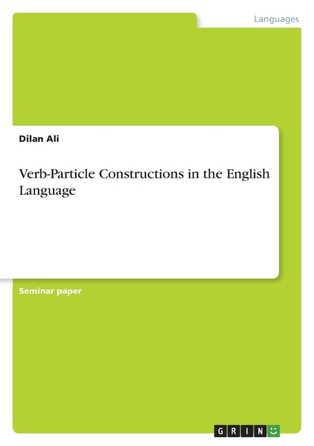 Verb-Particle Constructions In The English Language - Walmart.com