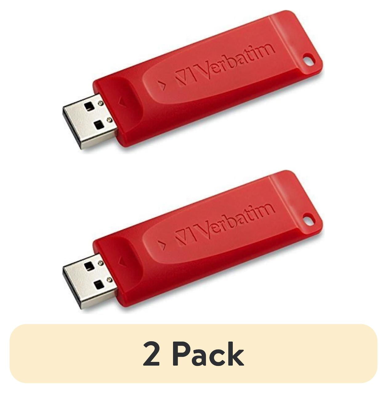 (2 pack) 128GB FLASH DRIVE USB 2.0 RED - Walmart.com