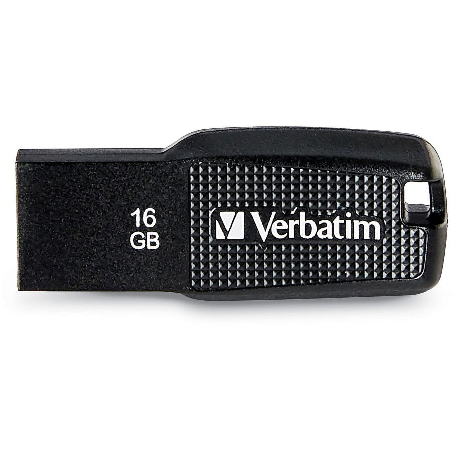 Verbatim 16GB Ergo USB Flash Drive - Black - The Verbatim Ergo USB ...