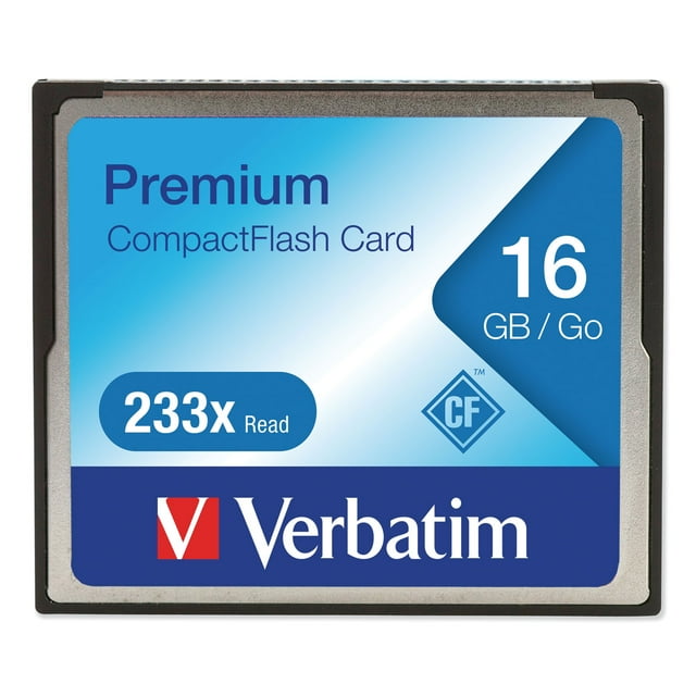 Verbatim 16gb 233x Premium Compactflash Memory Card - Walmart.com