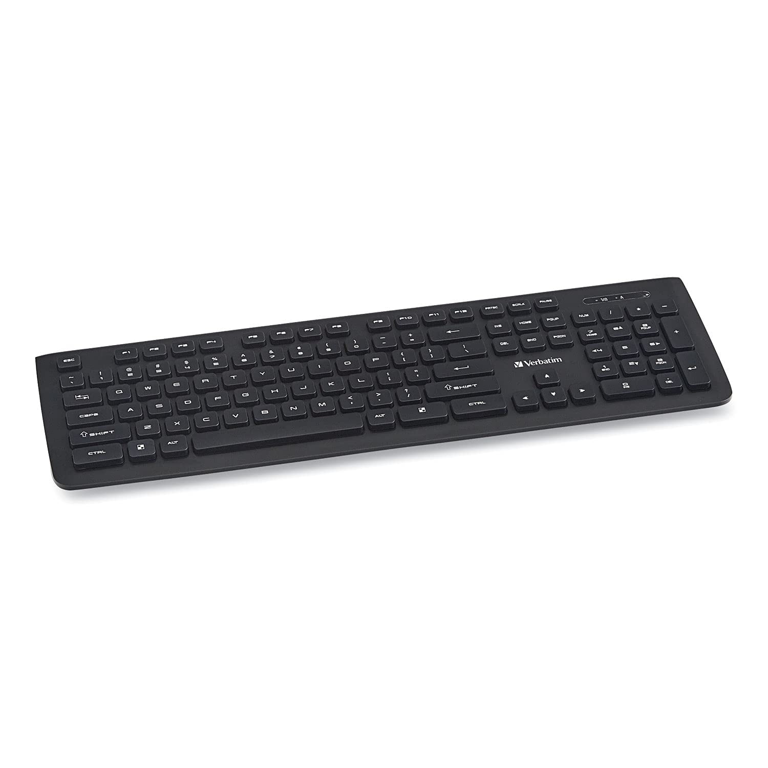 Verbatim 2.4Ghz Wireless Slimline Keyboard Plug And Play USB Receiver ...