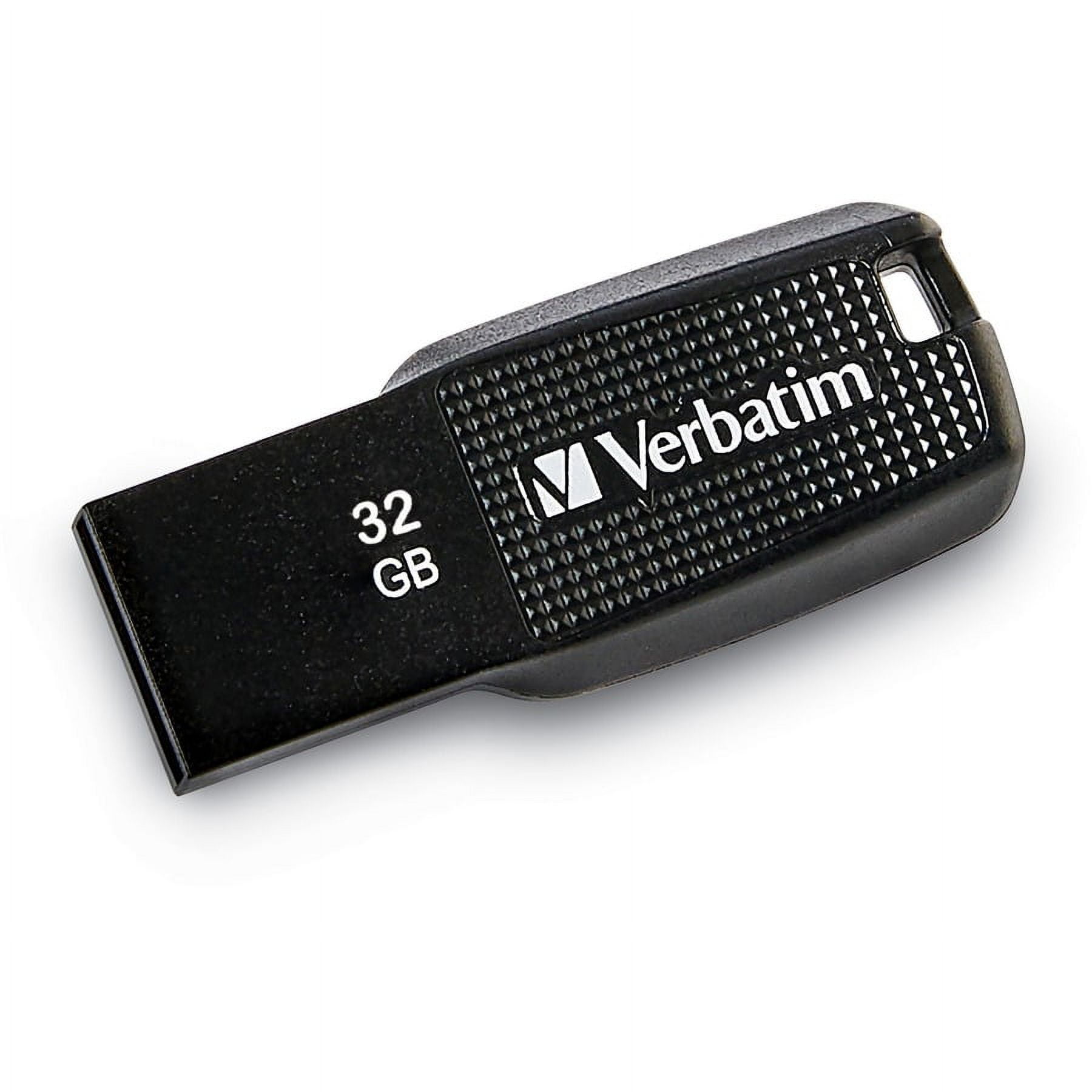 Verbatim 32GB Ergo USB Flash Drive - Black - The Verbatim Ergo USB ...