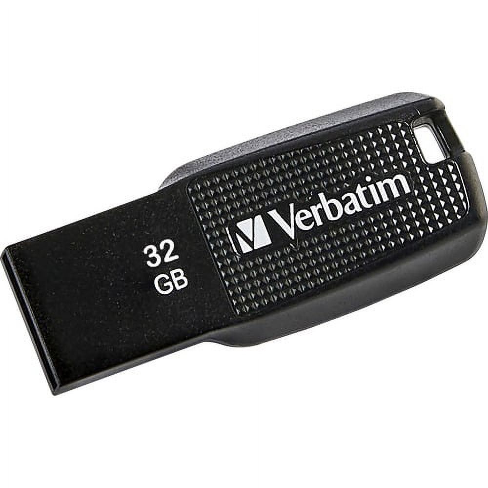 Verbatim 32GB Ergo USB Flash Drive - Black - The Verbatim Ergo USB ...
