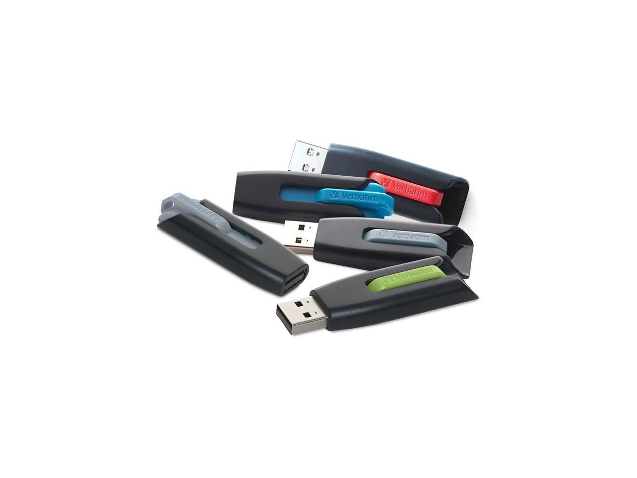 Verbatim 32GB Store 'n' Go V3 USB 3.0 Flash Drive 5pk Assorted 70900 ...