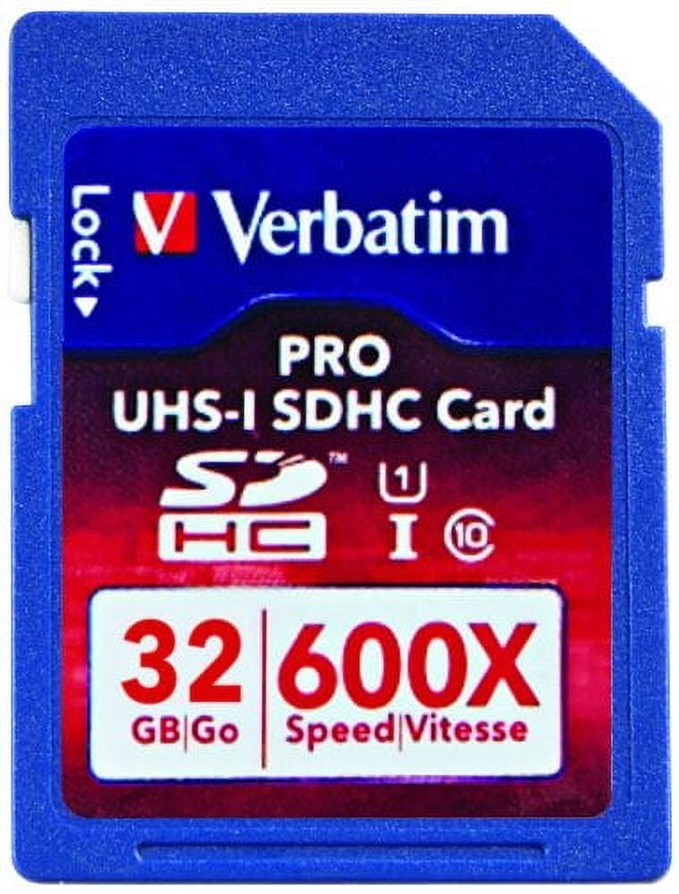 Verbatim® 32gb Pro 600x Sdhc Memory Card, Uhs-I V30 U3 Class 10 98047 - Walmart Business Supplies